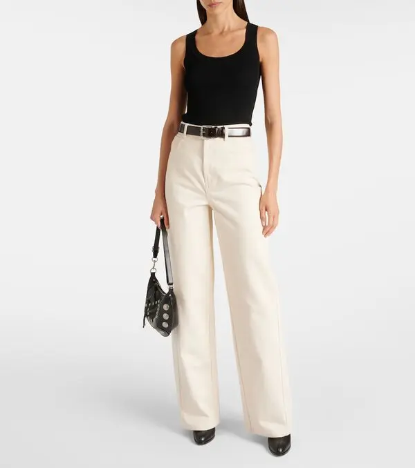 Max Mara Leisure Siro Ribbed-knit Tank Top - Black