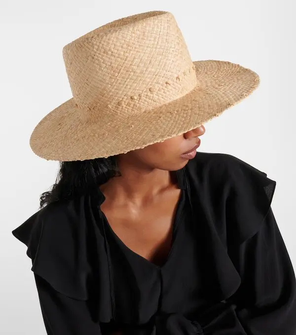 Ruslan Baginskiy Straw Fedora - Beige