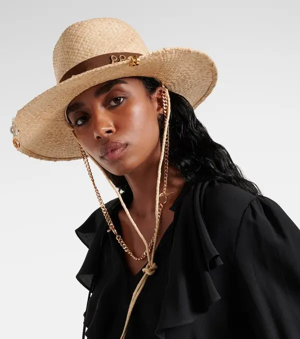 Ruslan Baginskiy Straw Fedora - Beige