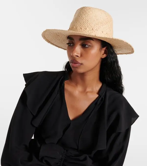 Ruslan Baginskiy Straw Fedora - Beige