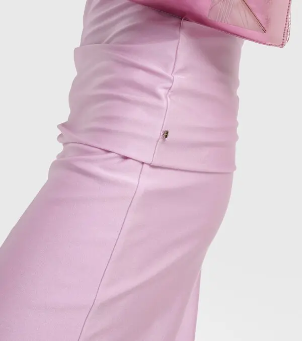 Sportmax Strapless Jersey Midi Dress - Purple