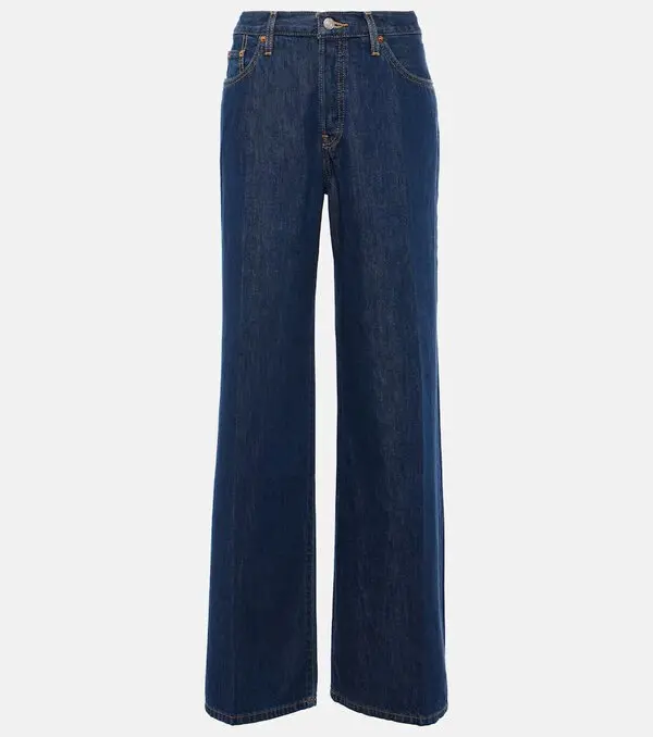 RE/DONE Palazzo Mid-rise Wide-leg Jeans