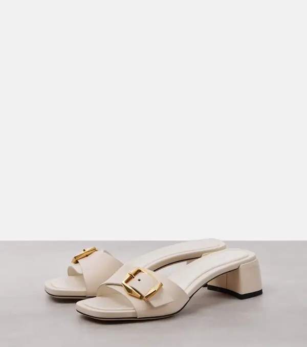JIMMY CHOO Hawke 40 Leather Mules