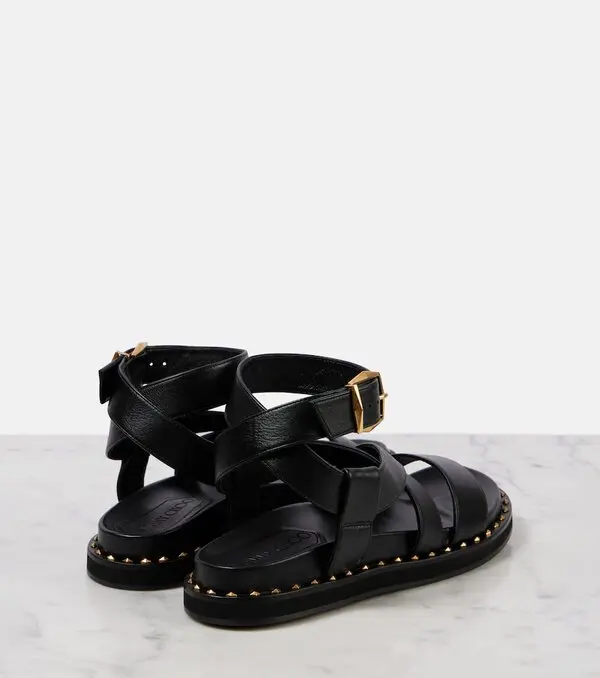 JIMMY CHOO Blaise Leather Sandals
