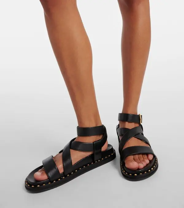 JIMMY CHOO Blaise Leather Sandals
