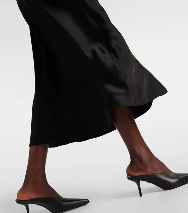 Max Mara Editore Satin Midi Skirt