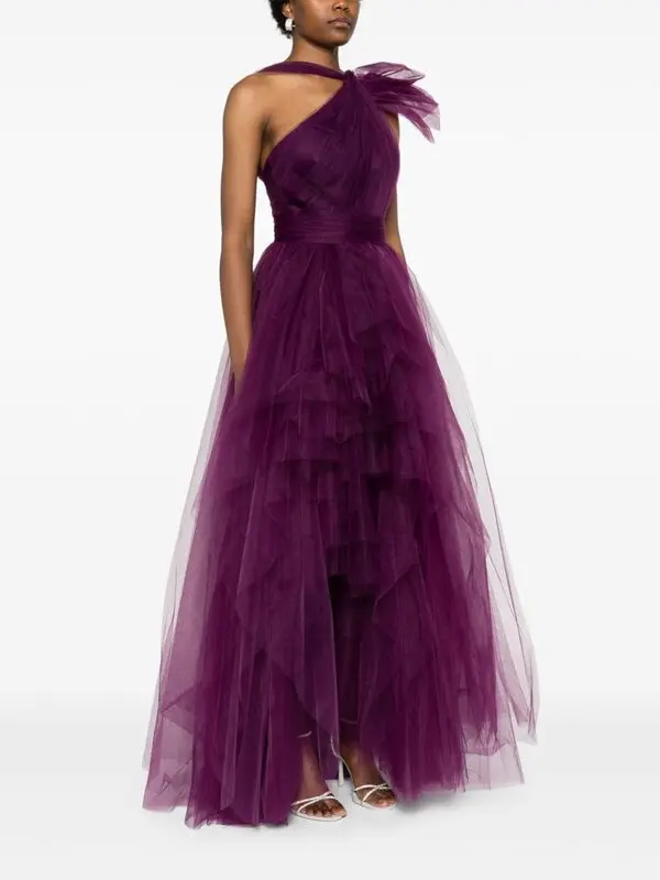GEMY MAALOUF Asymmetric Tulle Gown