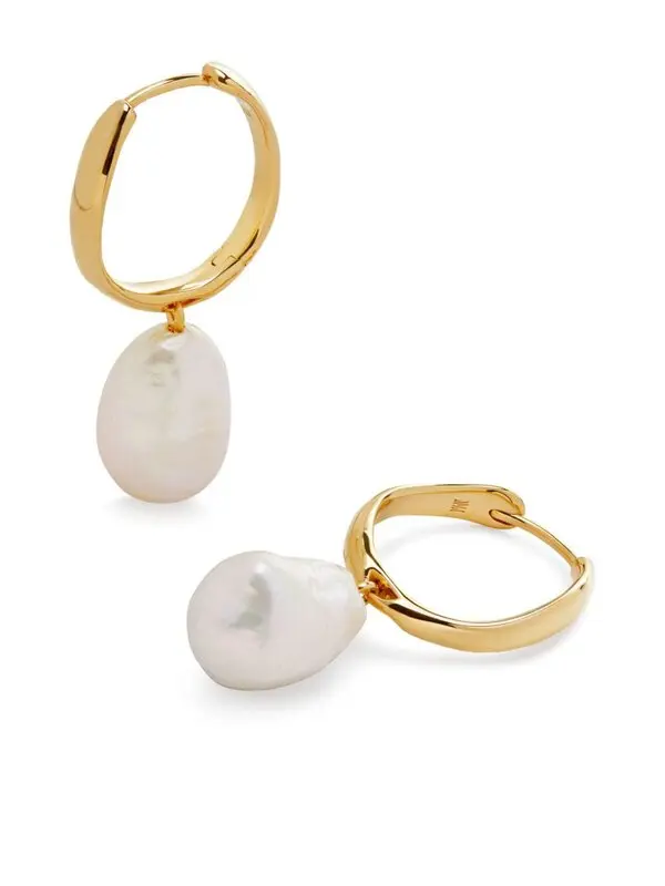 Monica Vinader Nura Reef Hoop Earrings - Gold