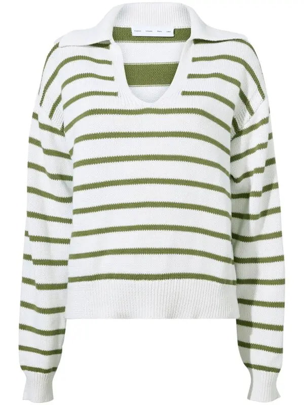 Proenza Schouler White Label Murphy Striped Sweater - White