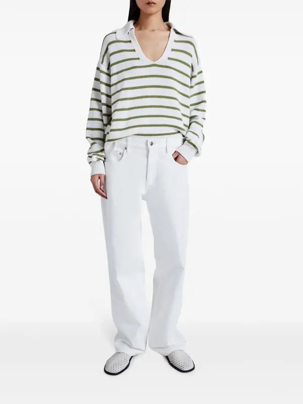 Proenza Schouler White Label Murphy Striped Sweater - White