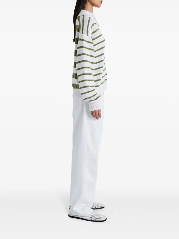 Proenza Schouler White Label Murphy Striped Sweater - White