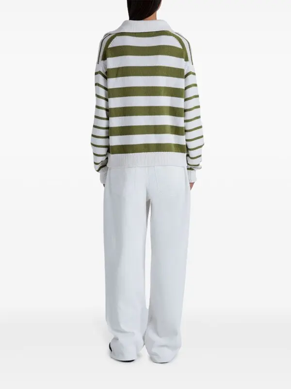 Proenza Schouler White Label Murphy Striped Sweater - White