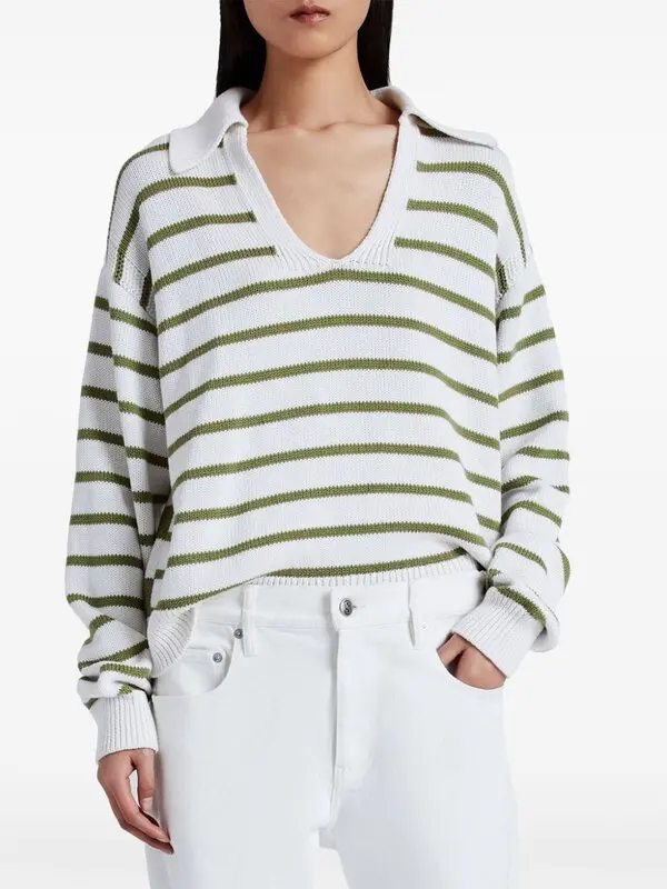 Proenza Schouler White Label Murphy Striped Sweater - White