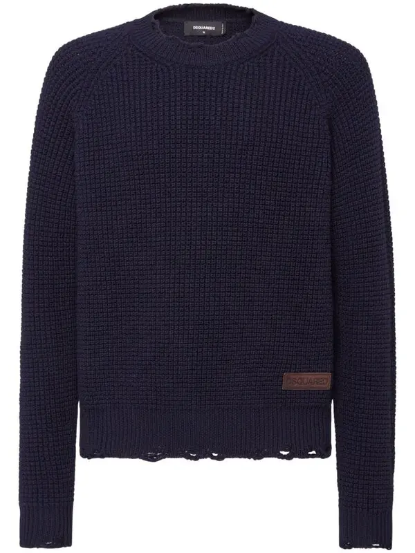Dsquared2 Logo-patch Knitted Jumper