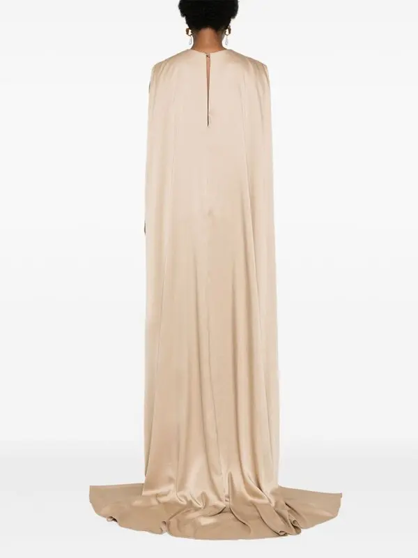 GEMY MAALOUF Draped Cape Long Dress