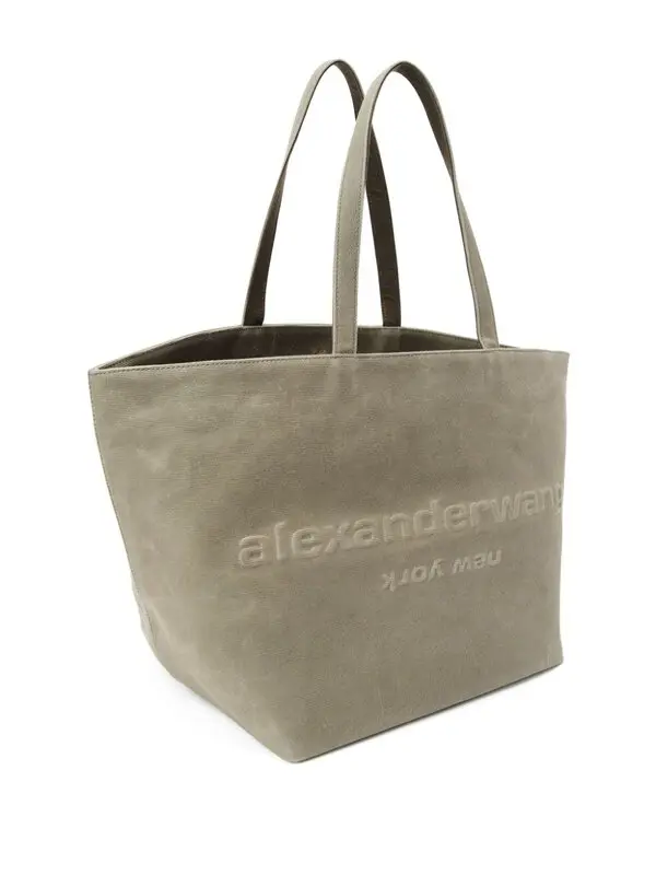 Alexander Wang Embossed Logo Tote Bag - Neutrals