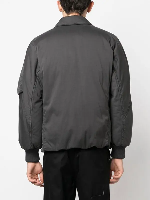 Burberry Embroidered-logo Bomber Jacket