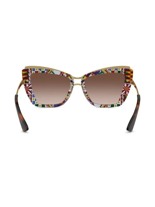 Dolce & Gabbana Double-layer Cat-eye Sunglasses