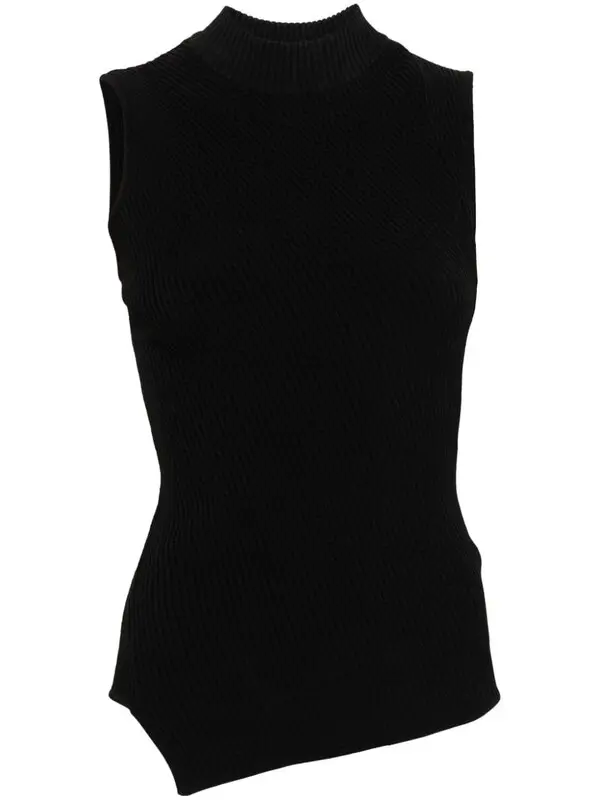 TOTEME Almaz Asymmetric Tank Top - Black