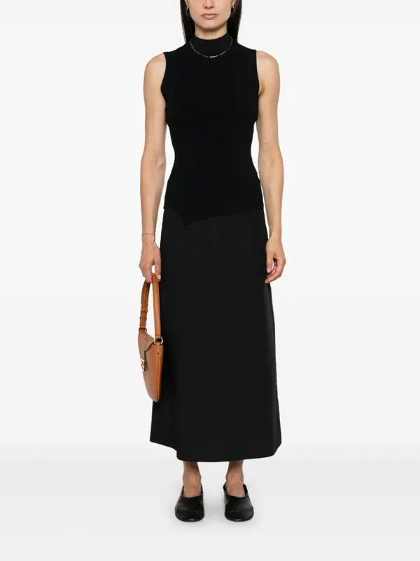 TOTEME Almaz Asymmetric Tank Top - Black