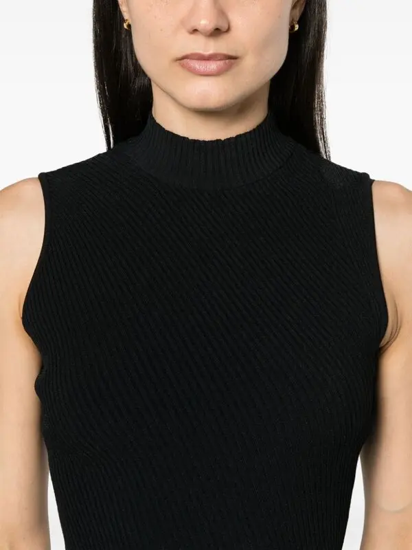 TOTEME Almaz Asymmetric Tank Top - Black