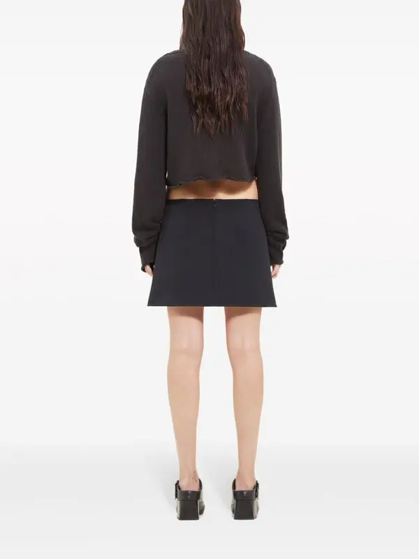 COURREGES Logo-embroidered Cropped Jumper