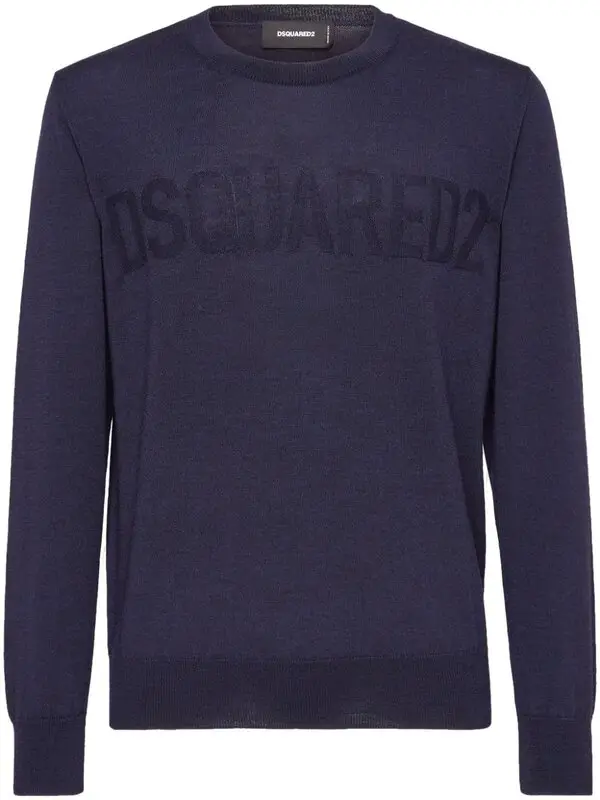 Dsquared2 Logo-print Jumper - Blue