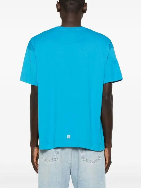 Givenchy Logo-print Cotton T-shirt - Blue