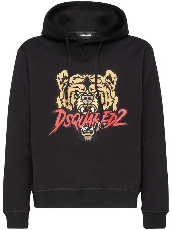 Dsquared2 Bear-logo Hoodie