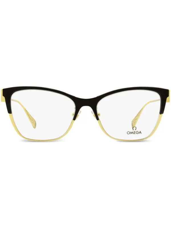 Omega Butterfly Frame Glasses - Black