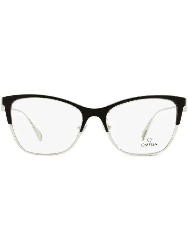 Omega Butterfly-frame Eyeglasses - Black