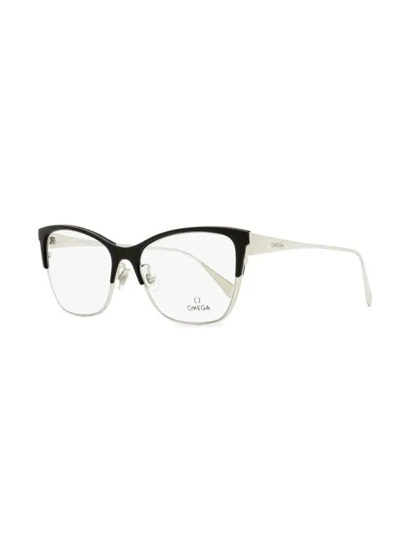 Omega Butterfly-frame Eyeglasses - Black