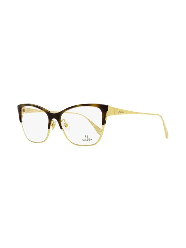 Omega Butterfly-frame Eyeglasses - Brown