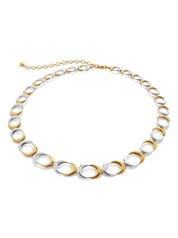 Monica Vinader Kissing Moon Necklace - Silver