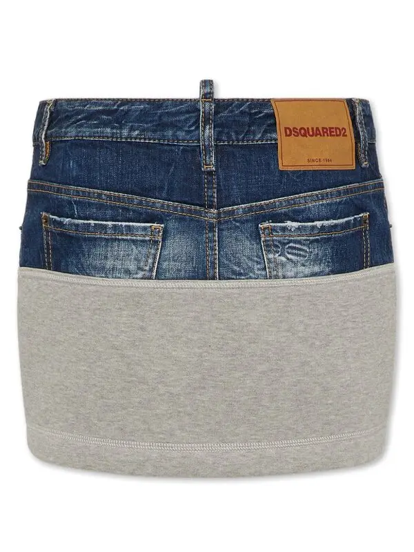 Dsquared2 Contrasting-fabric Mini Skirt