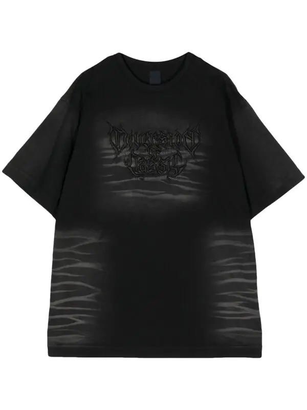JUUN.J Embroidered-motif Cotton T-shirt