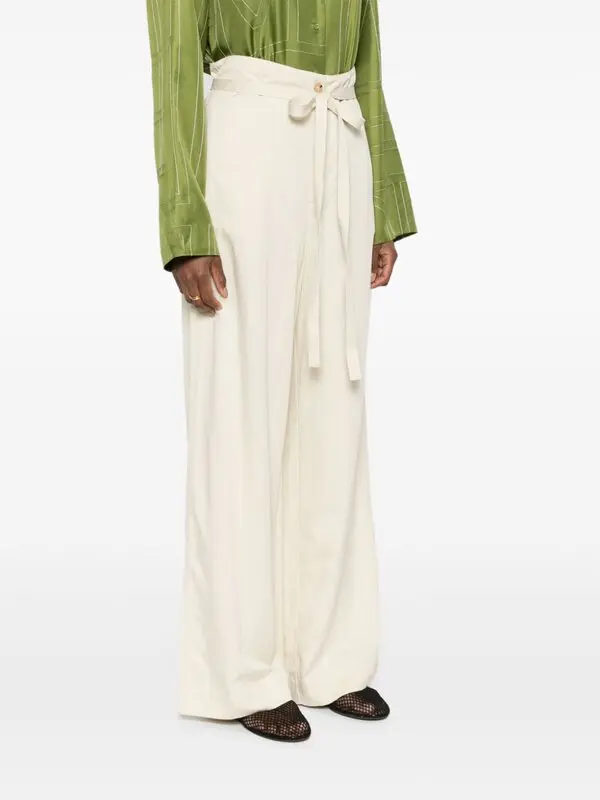 TOTEME Belted-waist Flared Trousers
