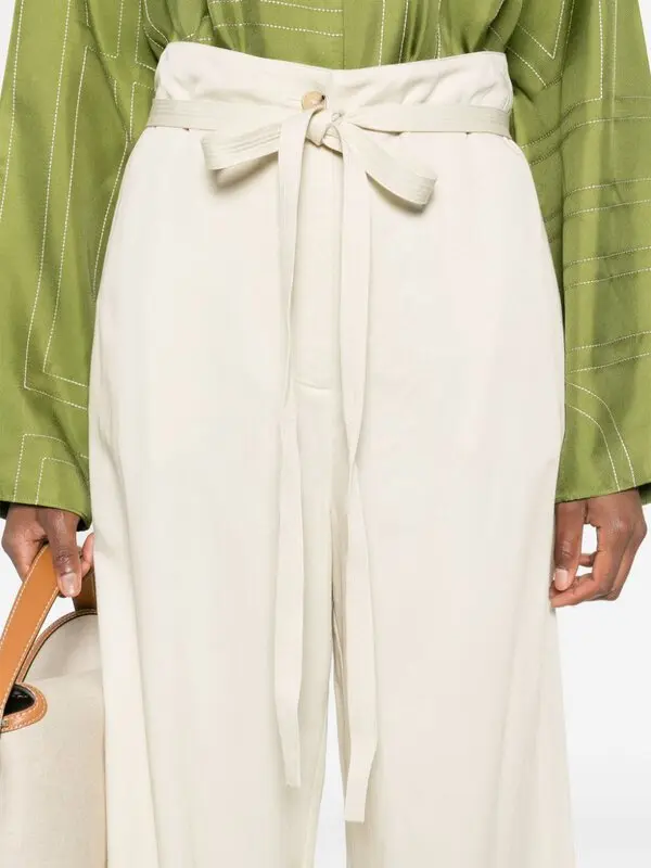 TOTEME Belted-waist Flared Trousers