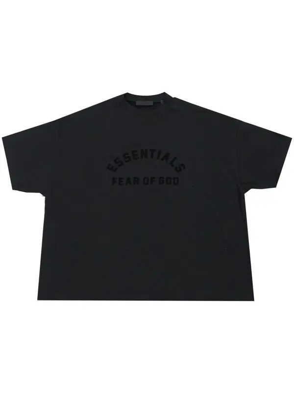Fear Of God Logo-print Cotton T-shirt - Black