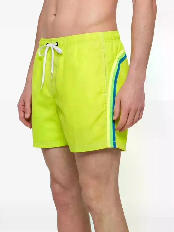 Sundek Logo-patch Striped Swim Shorts