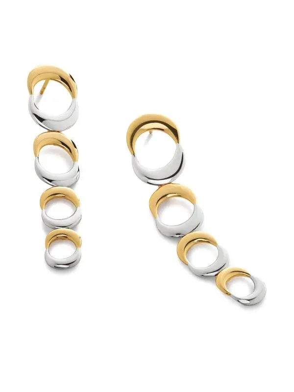 Monica Vinader Kissing Moon Cocktail Drop Earrings - Gold