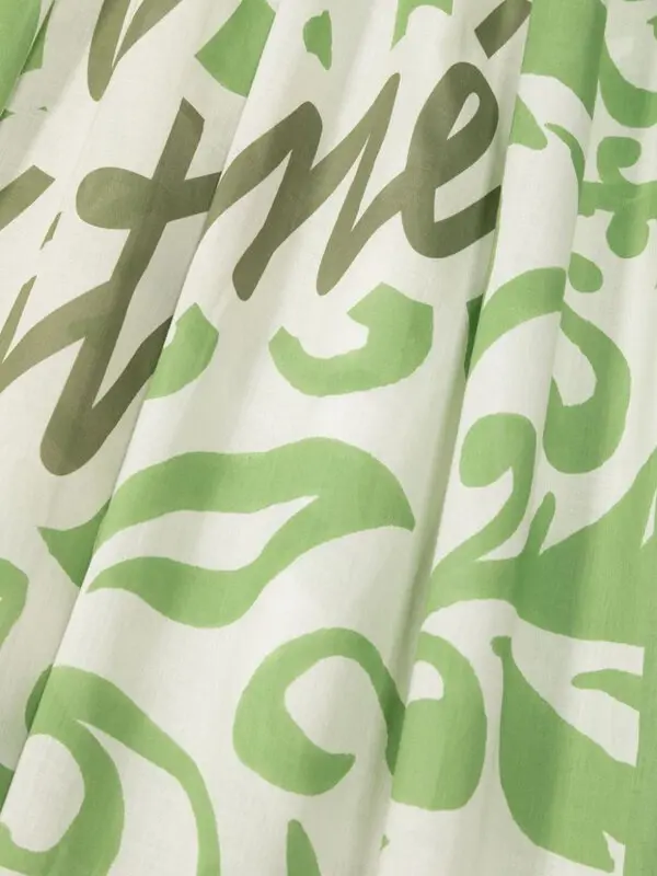 Maison Kitsuné Floral-print Cotton Scarf