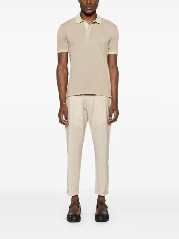 Woolrich Mackinack Logo-embroidered Polo Shirt - Neutrals