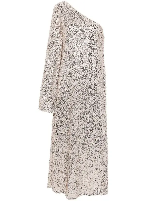ROTATE BY BIRGER CHRISTENSEN Sequin Embellished One-shoulder Dress