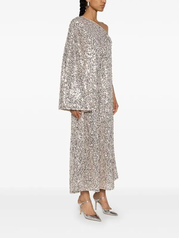 ROTATE BY BIRGER CHRISTENSEN Sequin Embellished One-shoulder Dress