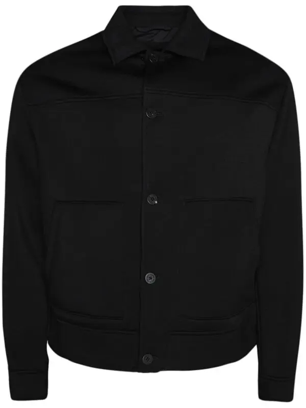Neil Barrett Mélange Jersey Shirt Jacket