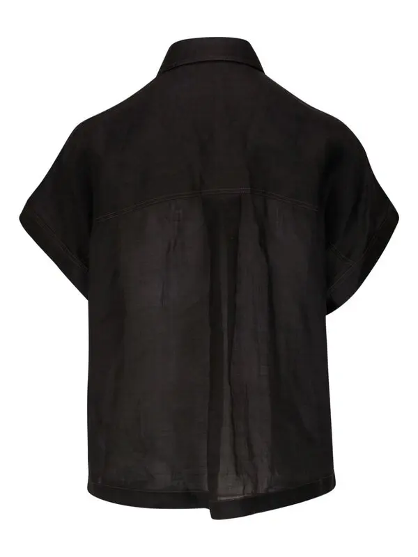 Brunello Cucinelli Monili Chain-detail Short-sleeve Shirt