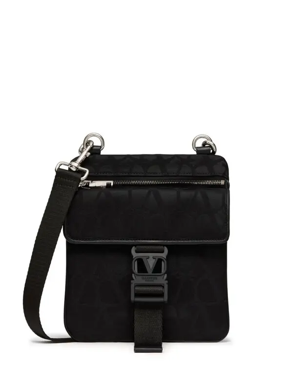 Valentino Garavani Toile Iconographe Shoulder Bag - Black
