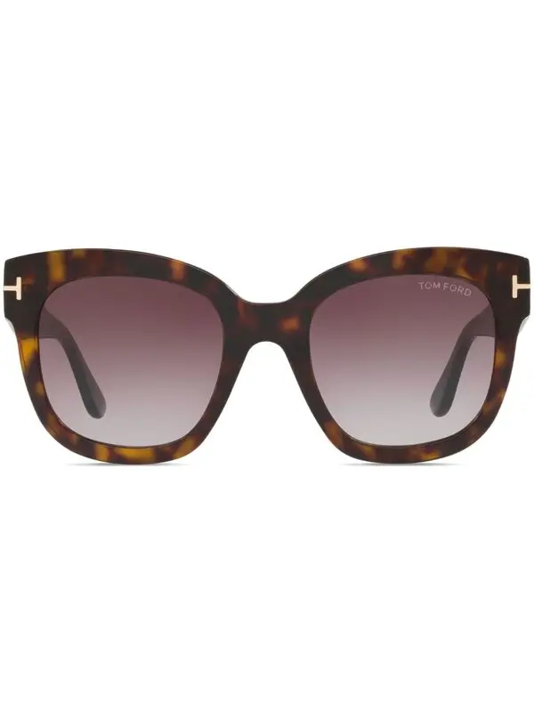 TOM FORD Beatrix Square-frame Sunglasses - Brown