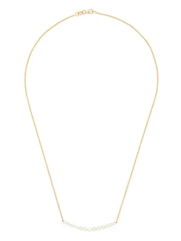 ANITA KO 18kt Yellow Diamond Crescent Necklace - Gold